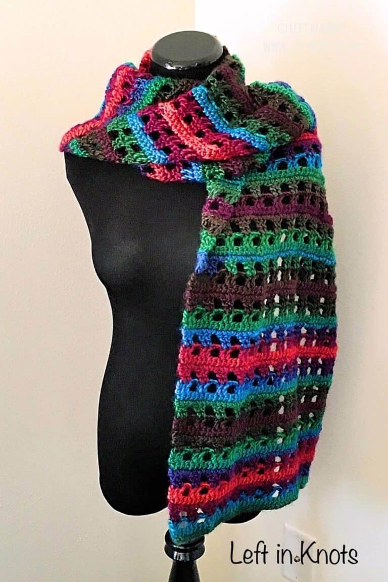 Crochet Open Air Market Wrap - Free Pattern - Left in Knots