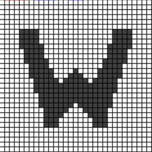 Crochet Alphabet V W X Squares - Free Pattern - Left in Knots